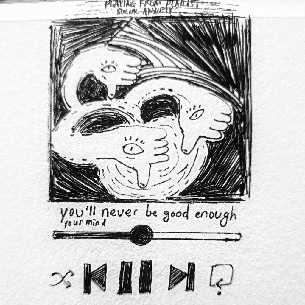 9 doodles of what social anxiety feels like - Deeper Conversations